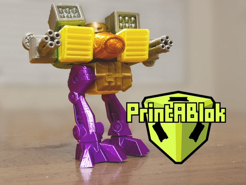 PrintABlok:Mechs - Light Mech Set - 3D Printing Professor