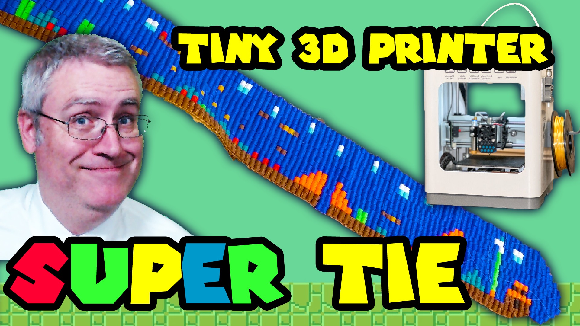 Using the Tina2S to make a Super Mario Tie - 3D Printing Professor