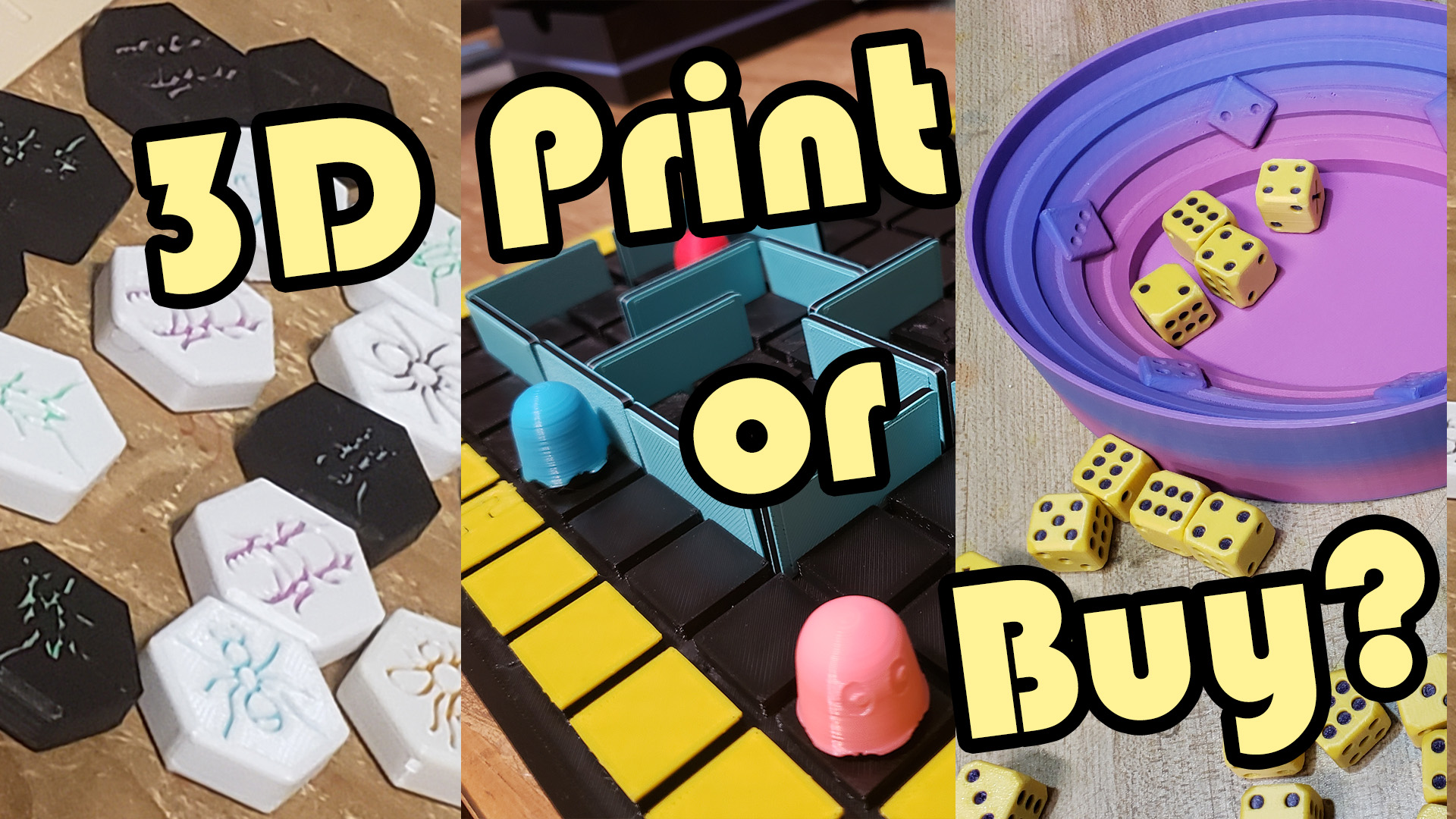 Best 3D Printed Board Game - Buy or Print Edition - 3D Printing Professor